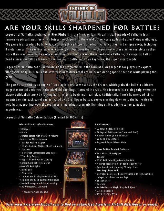 Legends of Valhalla – Deluxe Edition – RS-Pinball