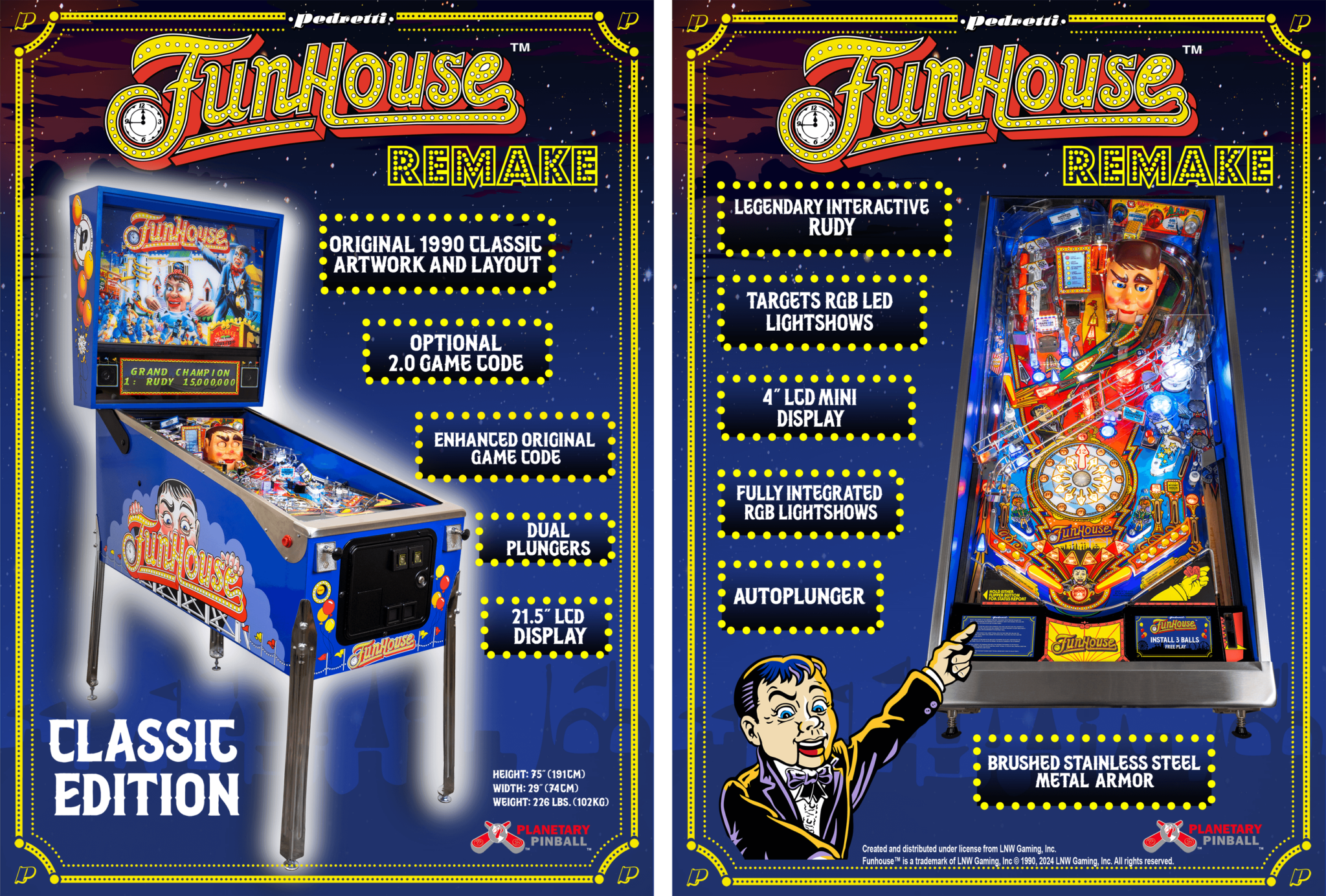 Funhouse remake from Pedretti Gaming – RS-Pinball